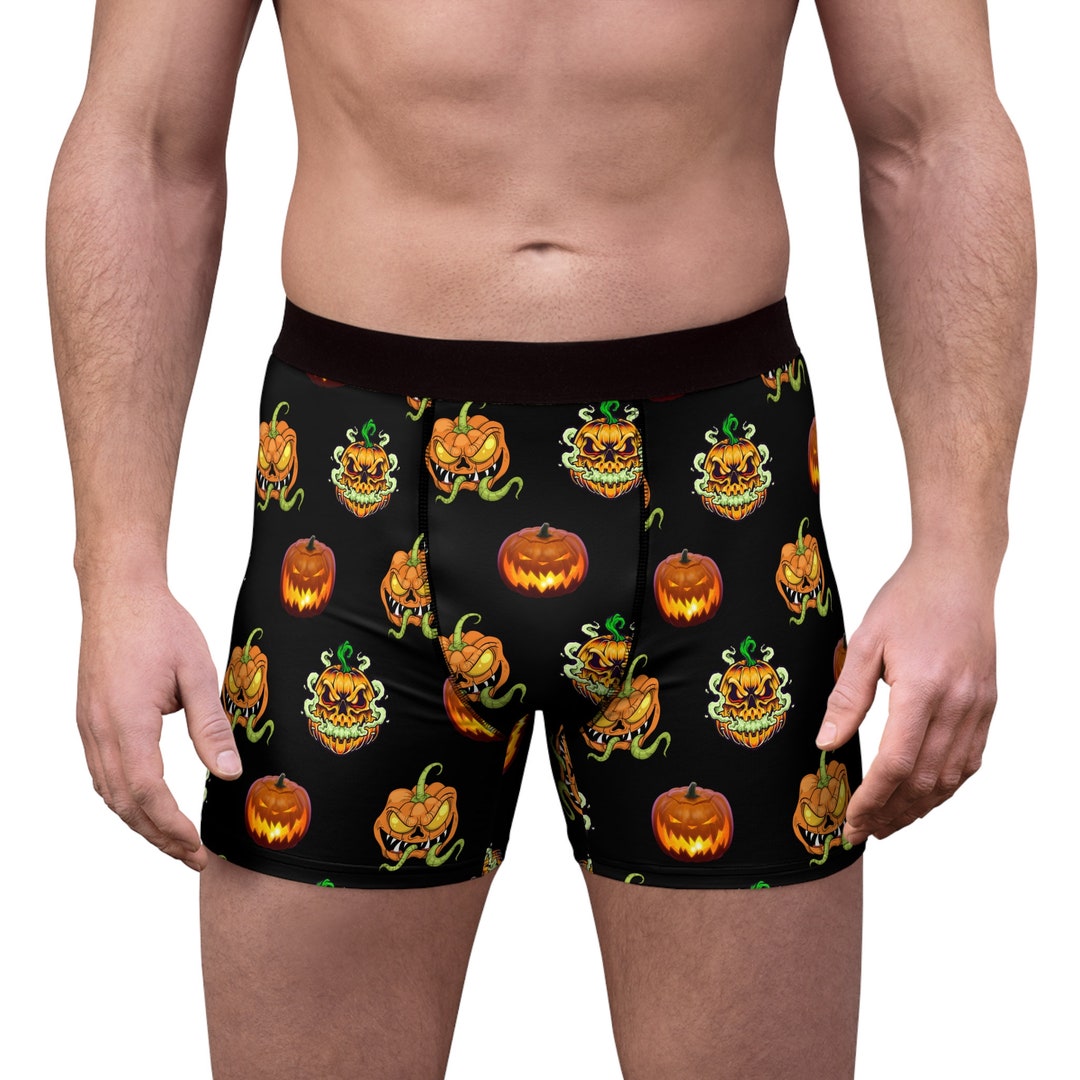 Scary Pumpkin Men's Boxer Briefs - Etsy