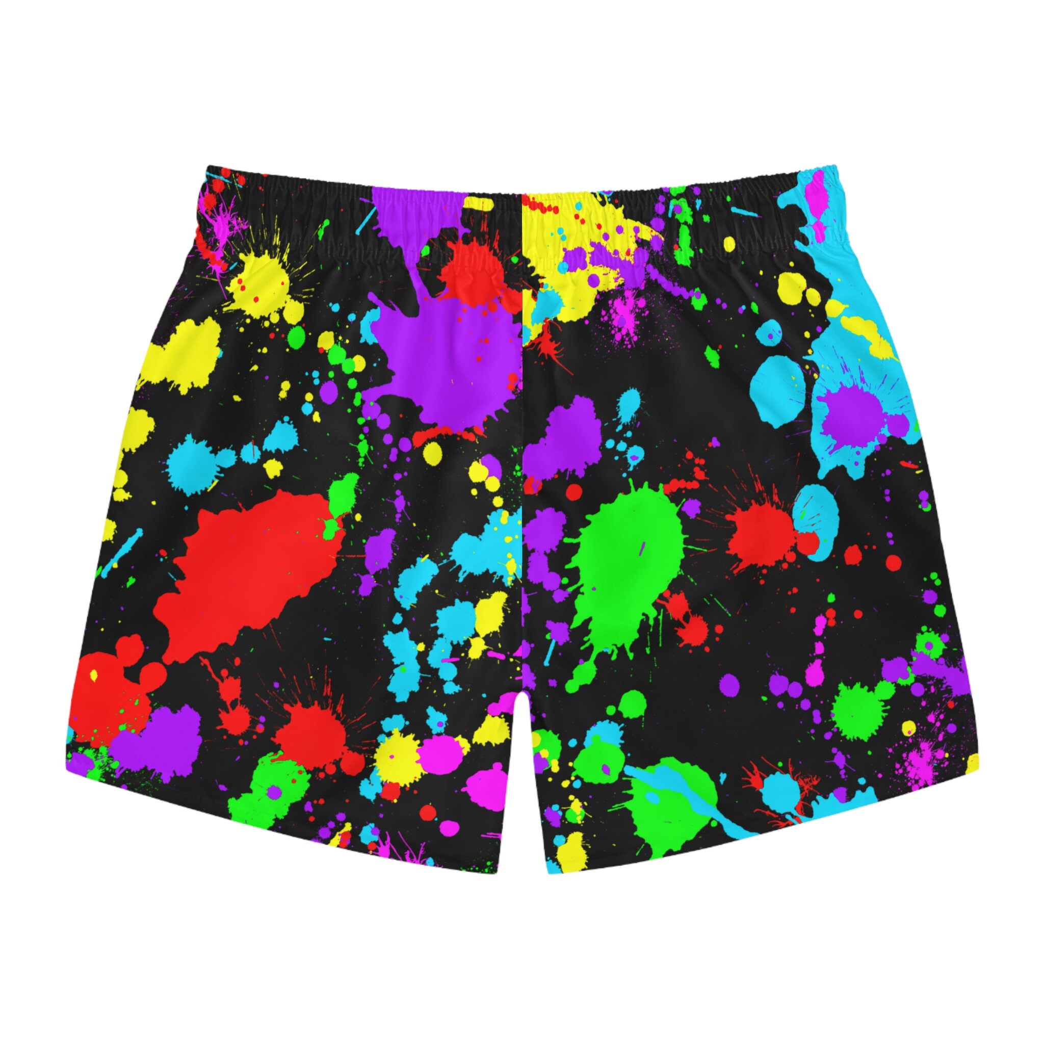 Paint Splatter Swim Trunks - Etsy