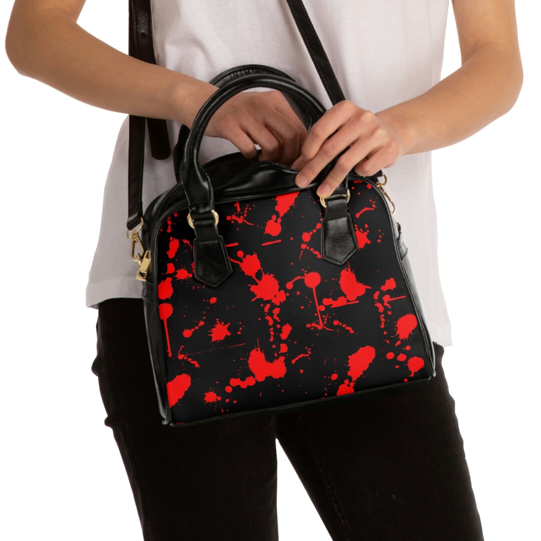Blood Splatter Shoulder Handbag - Etsy