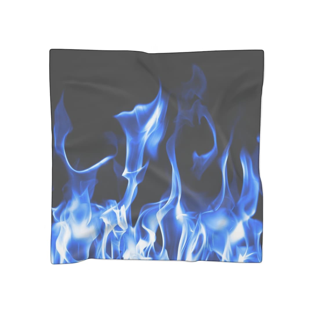 Blue Flames Scarf - Etsy