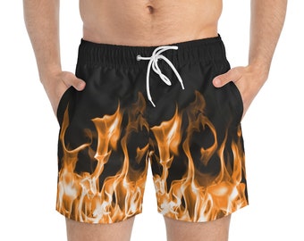 Orange Swim Trunks - Etsy