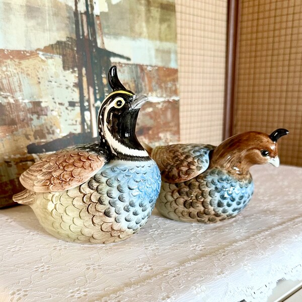 Ceramic Quail - Etsy