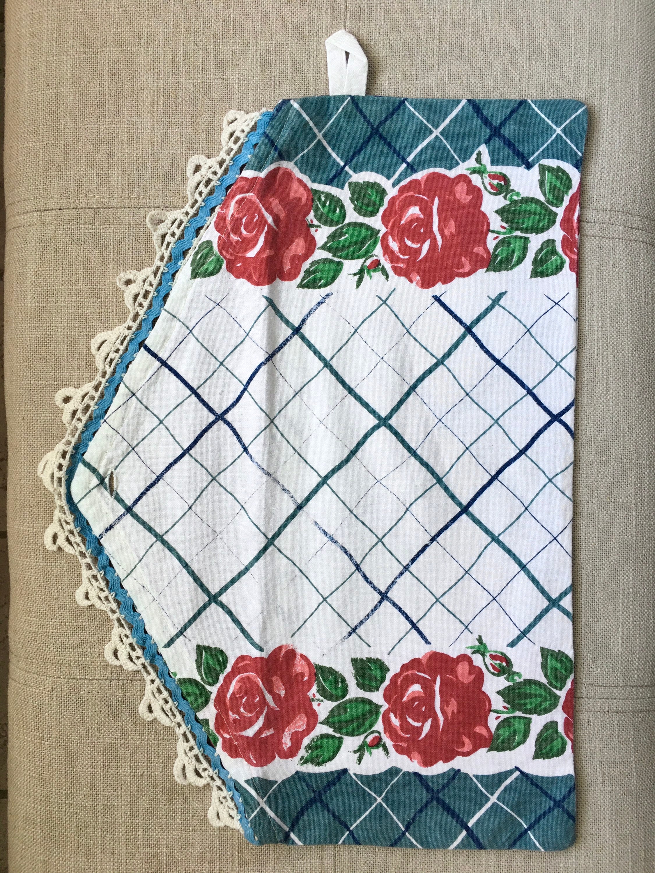 Envelope Style Cloth Storage Bag Vintage Tea Towel Sturdy Cotton ...