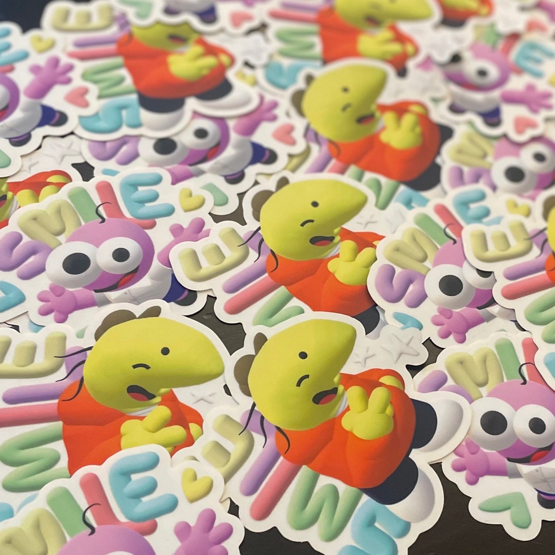 Smiling Friends 3D Paint Ver. Stickers - Etsy