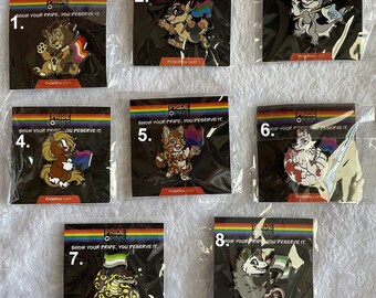 Love Foxes Pride Flag Fursona Pins - Etsy
