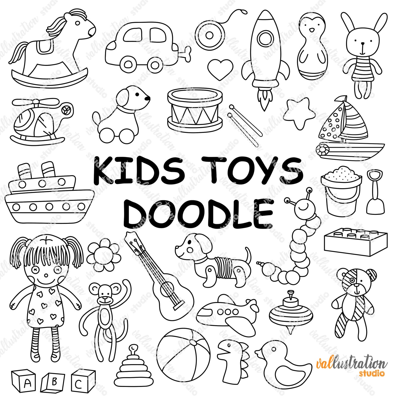 Kids Toys Doodle Toys Doodle Toys Baby Playtransparent - Etsy