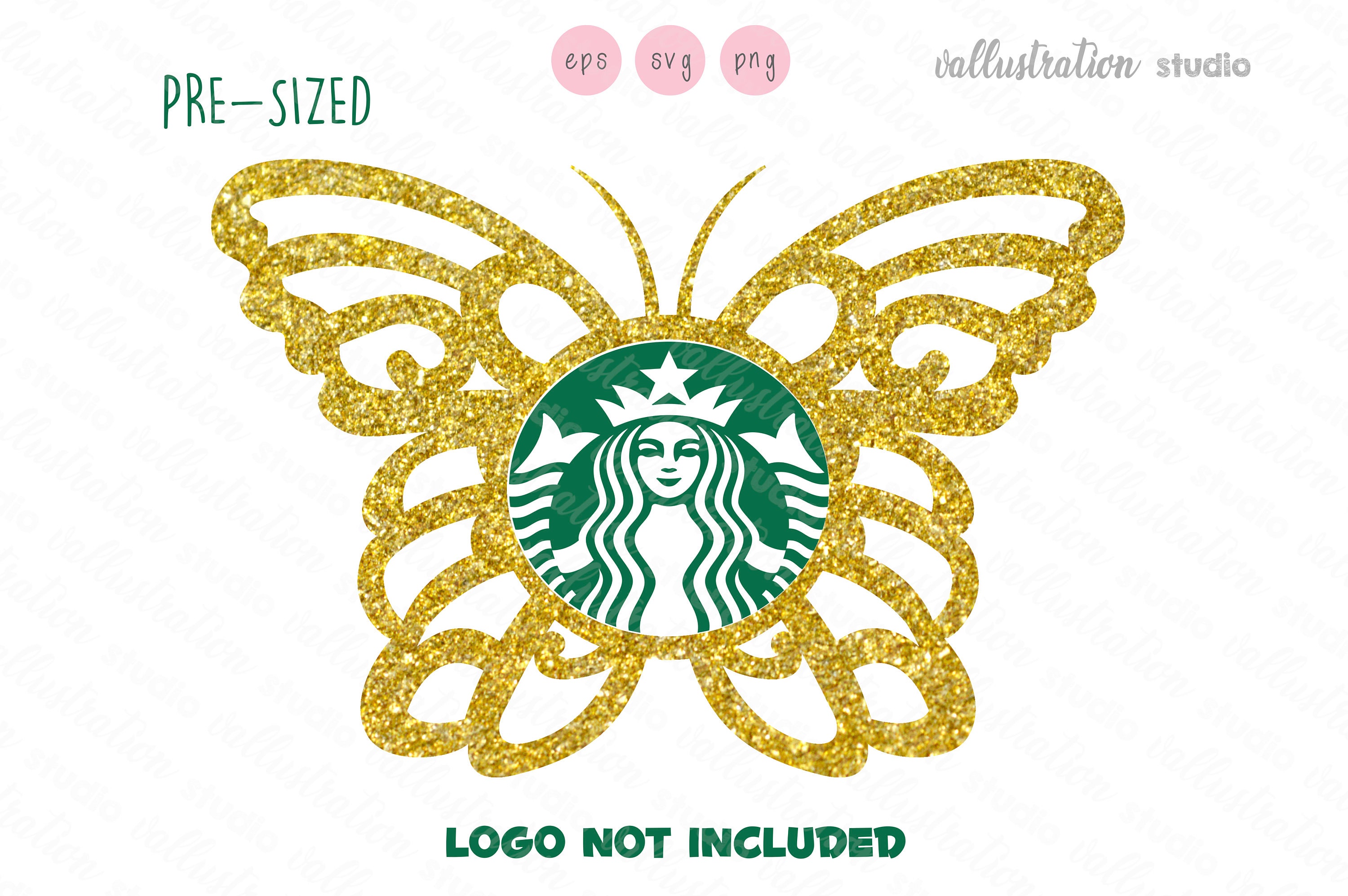 Starbucks Butterfly Svg Butterfly Cuttable Design DXF EPS | Etsy