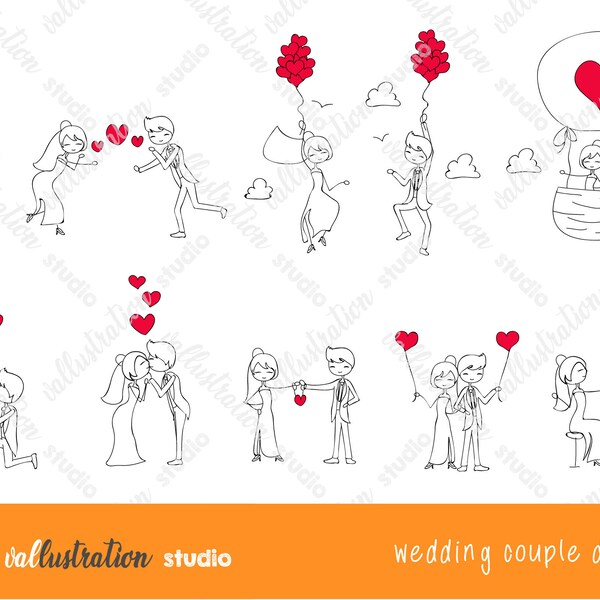 Wedding Icons Hand Drawn - Etsy