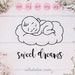 Svg Sleeping Baby Sweet Dreams Doodle Baby Onesie Baby | Etsy