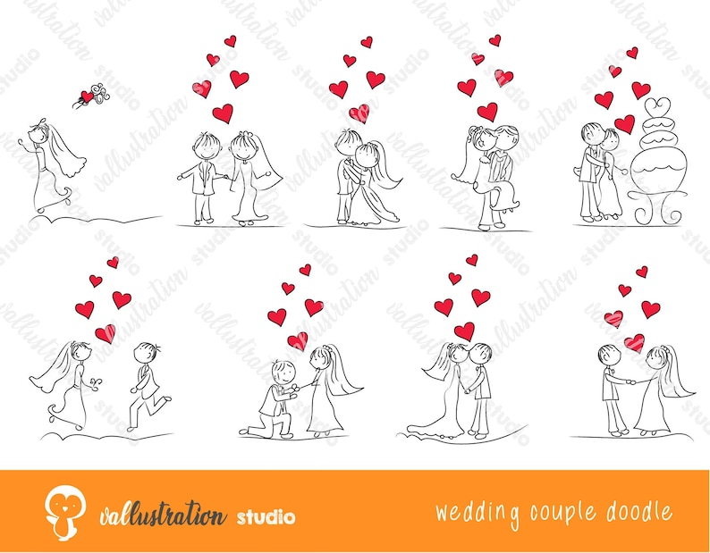 Wedding Stick Figure Doodle Wedding Clipart Wedding Png - Etsy Ireland