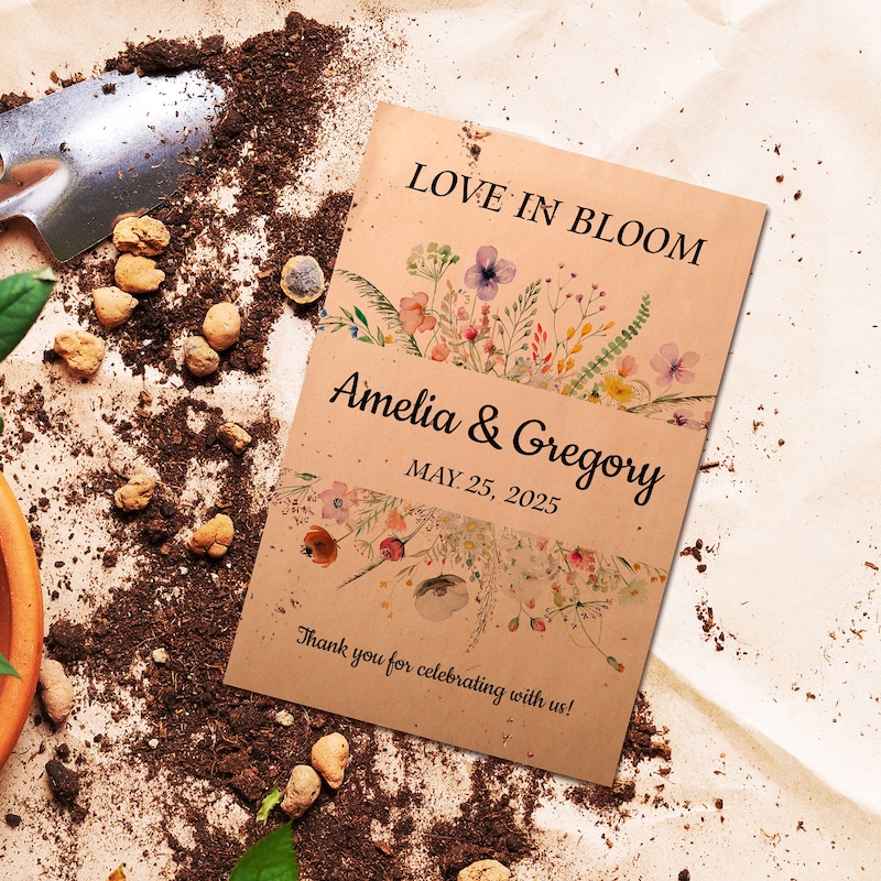 Seed Paper Favors - Etsy