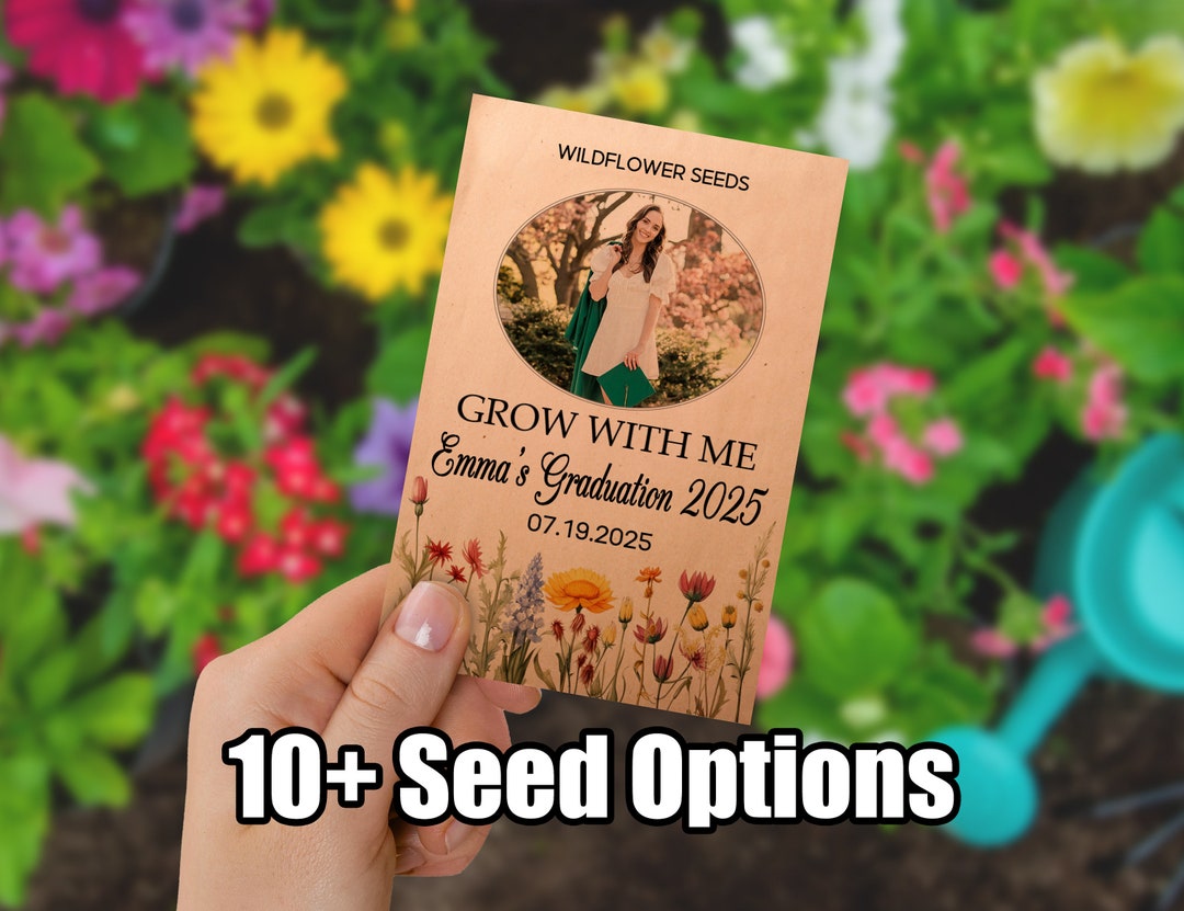 Graduation Party Favors for Guests, Personalized Grad School Party Seed ...