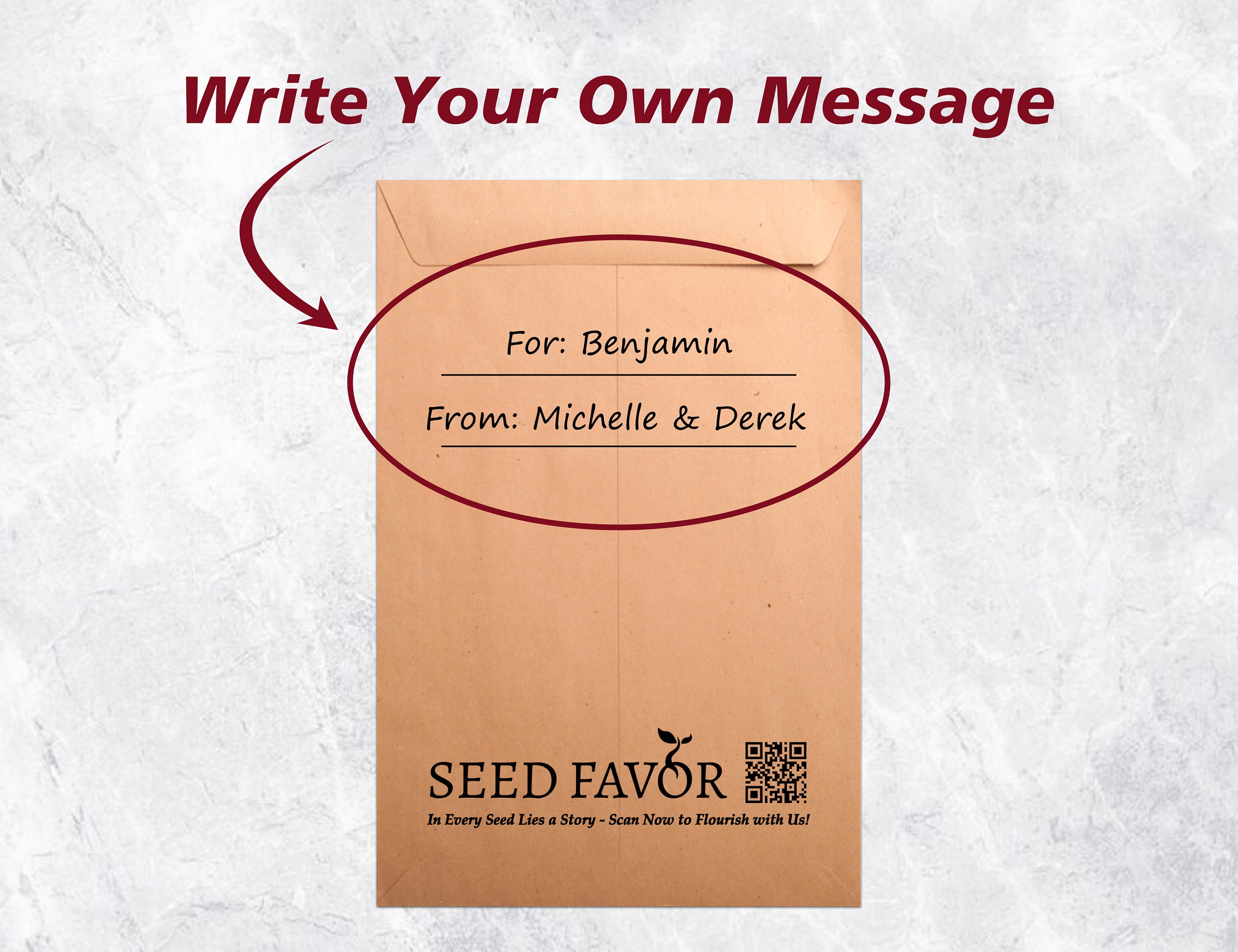Forget Me Not Personalized Seed Favor Memorial Service, Custom Funeral ...