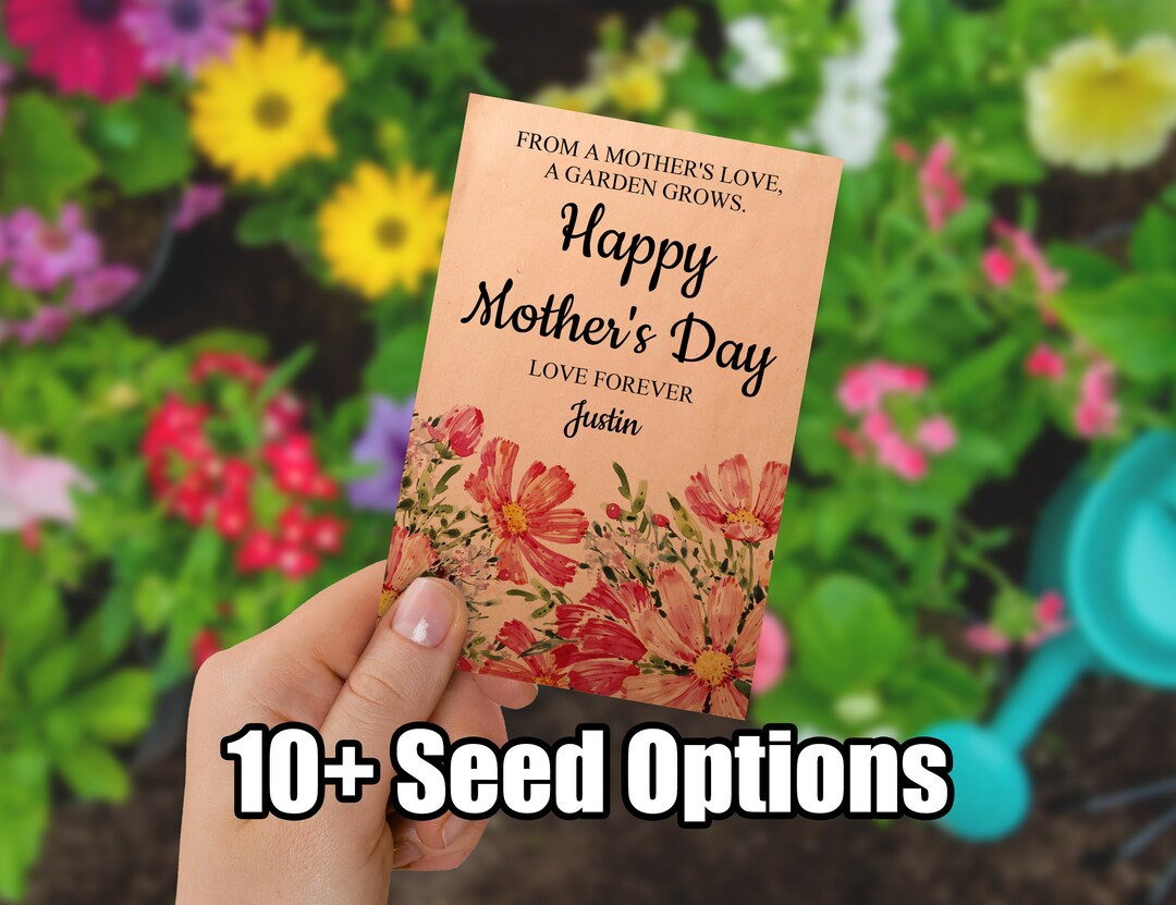 Personalized Mother's Day Party Favor/mother's Day Gifts/seed Packets ...