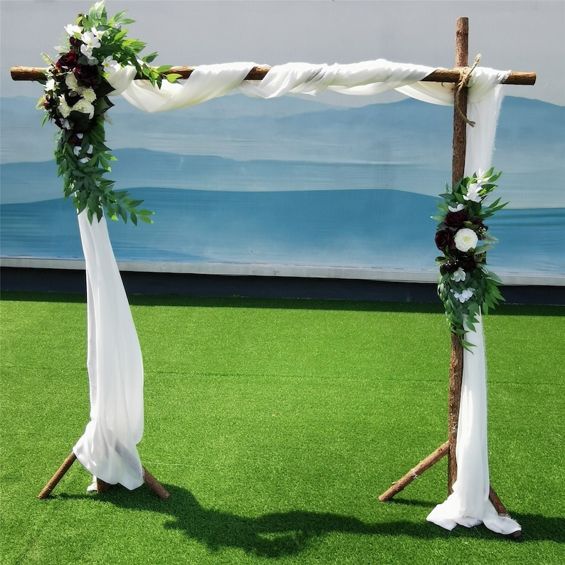 Wedding Arch Flowerspurple Red Corner Floral Swags - Etsy