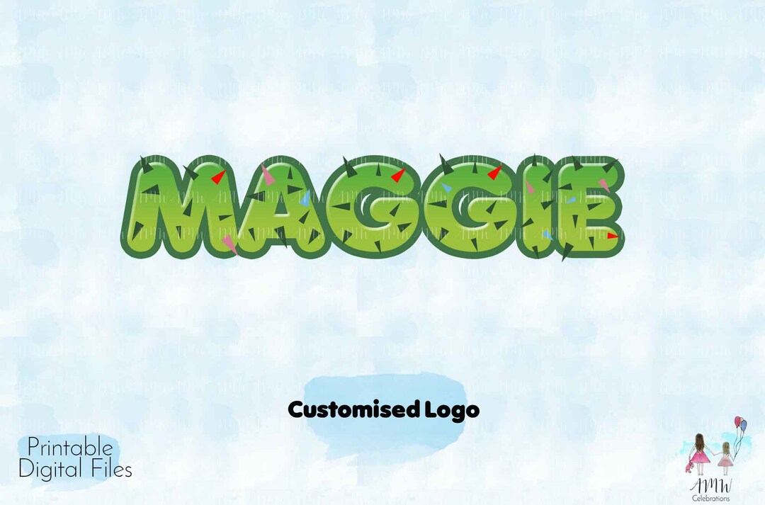 DIGITAL FILE: Personalised "toki Doki Cactus" Logo - Etsy