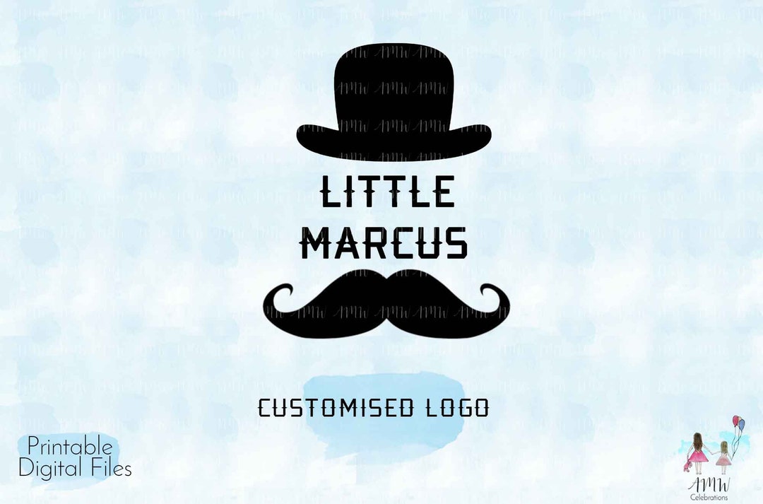 DIGITAL FILE: Personalised "little Man" Logo - Etsy