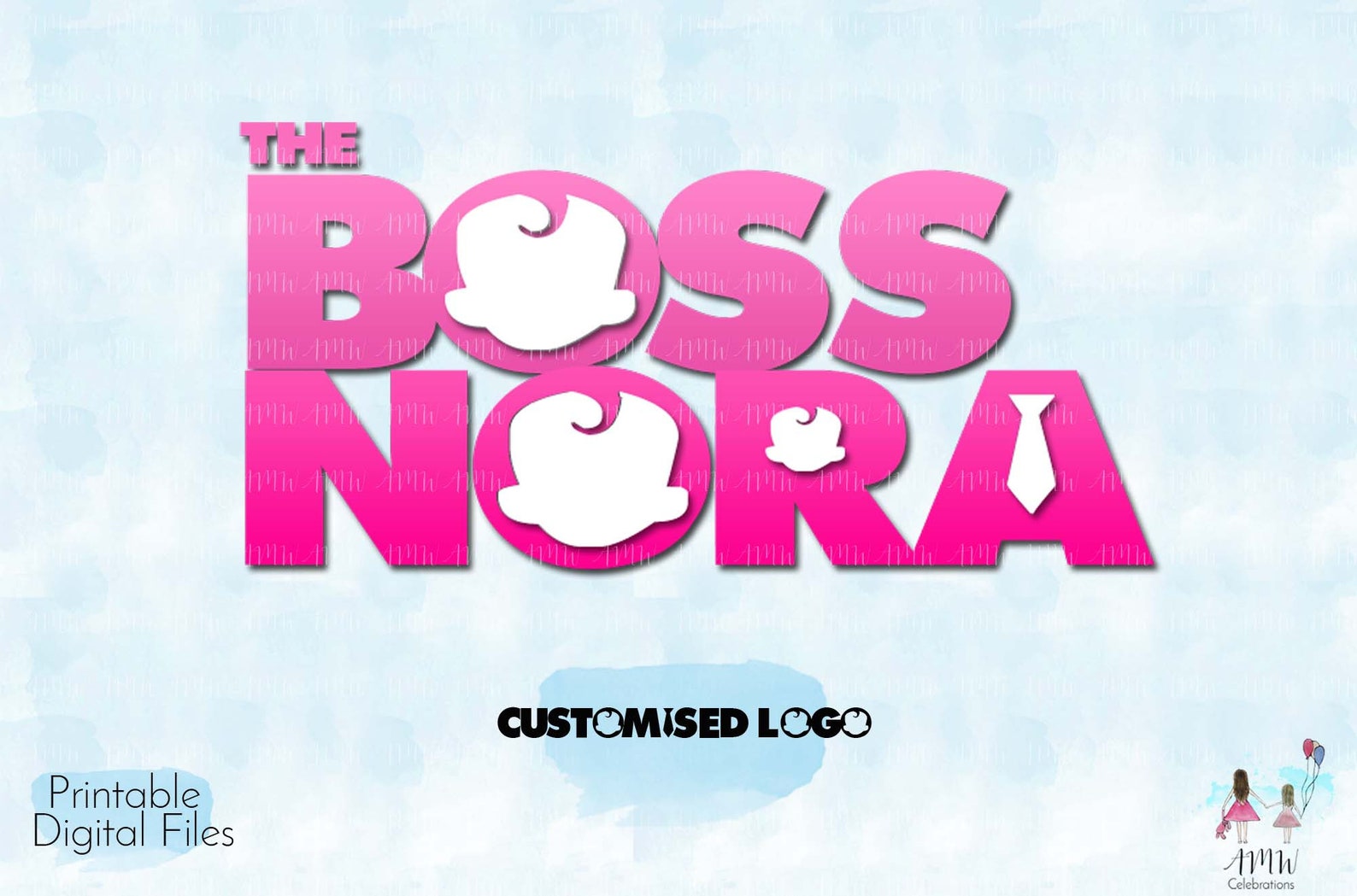 Boss Baby Girl Pink Logo