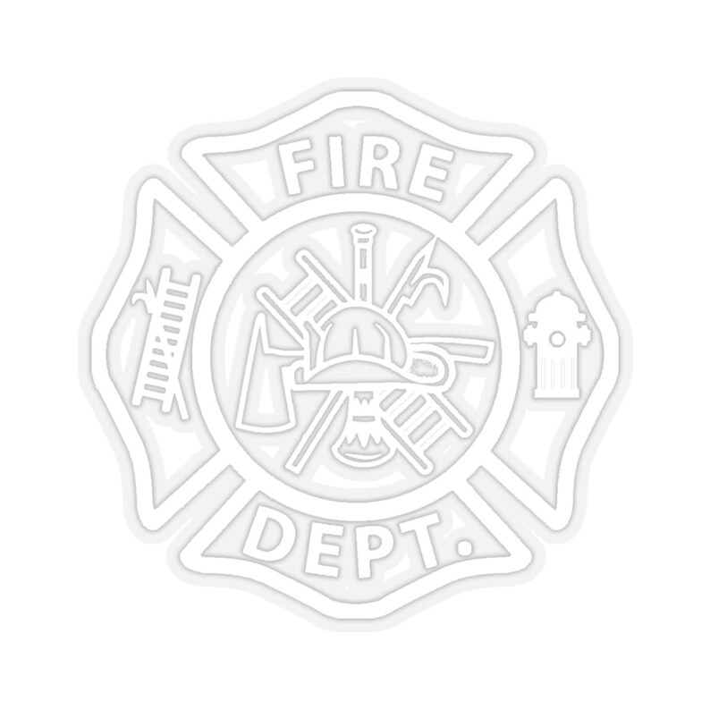 Firefighter Maltese Cross Car Decal Sticker Fireman Gift, Vinyl Decal ...