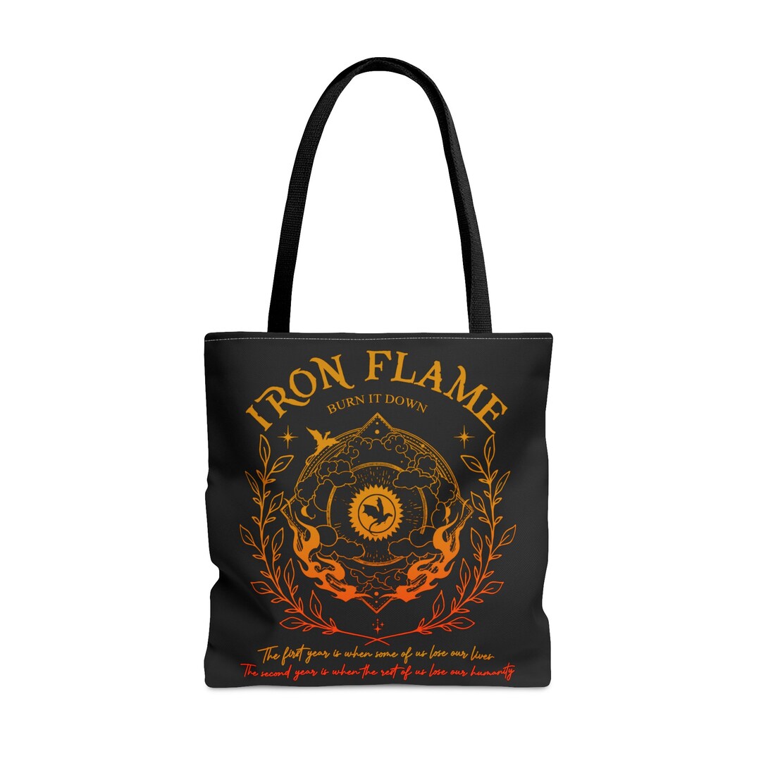 Tote Bag, Fourth Wing Tote Bag, Iron Flame Bag, Iron Flame Merch - Etsy