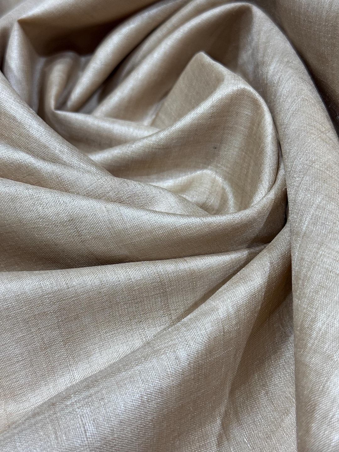 Tussar Silk Fabric - Raw Natural Handmade Silk Fabric - 80 Gsm / 2.25 ...