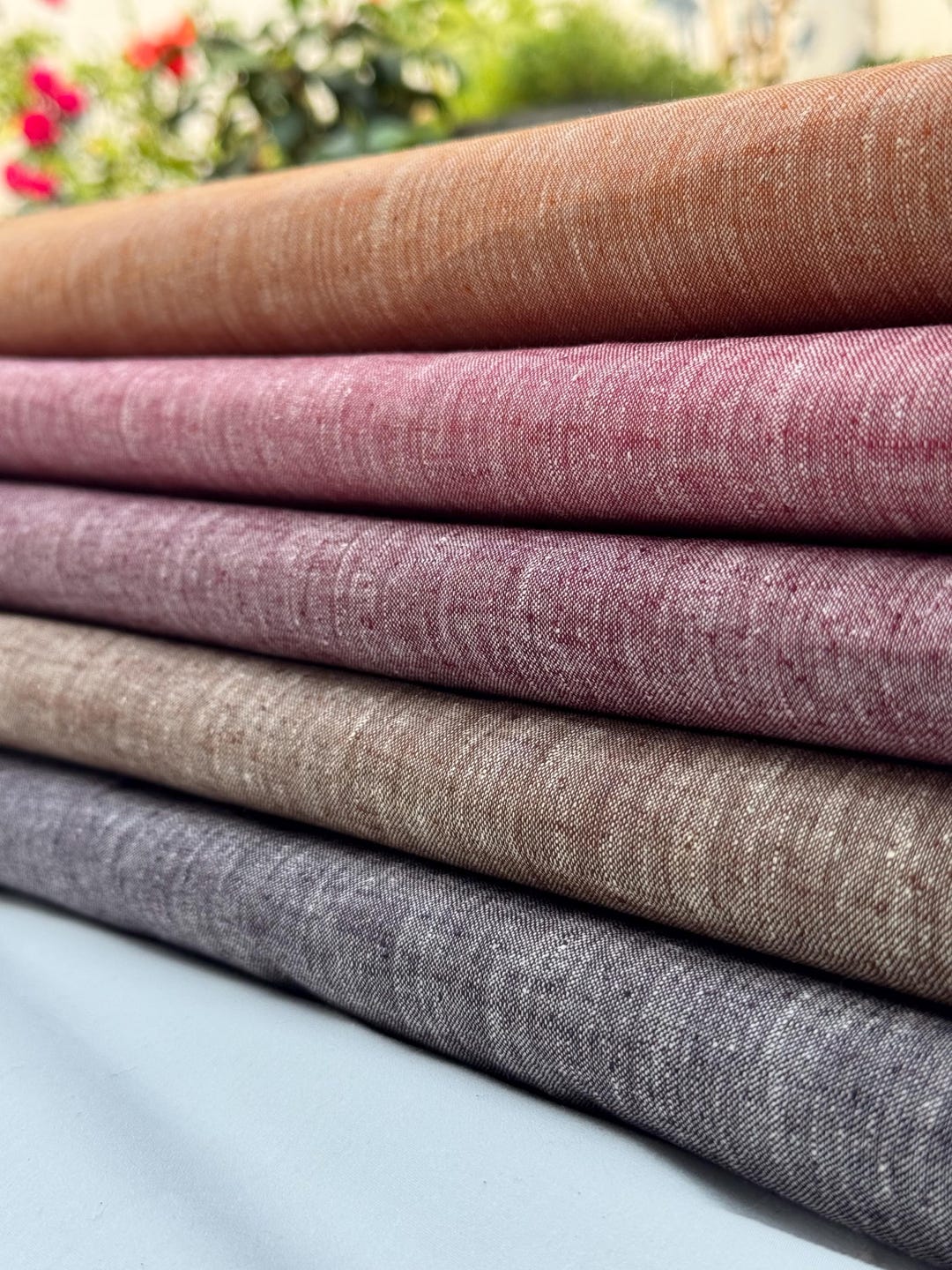 Matka Silk Fabric - Silk Chambray Fabric - 170 Gsm / 5 Oz - Peace Silk ...