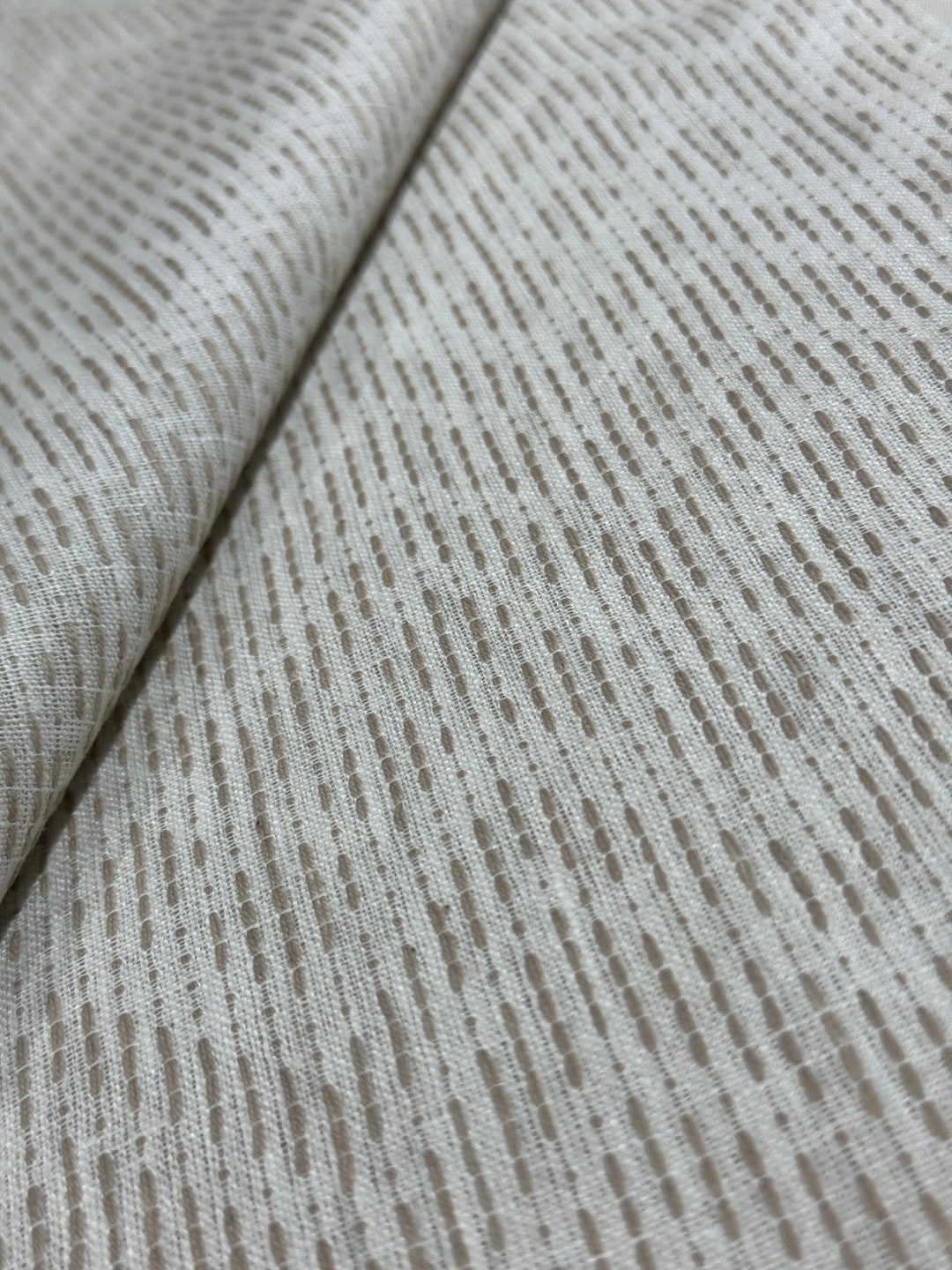 Linen Cotton Fabric - 170 Gsm / 5 Oz - Embroidered Linen Fabric Natural ...