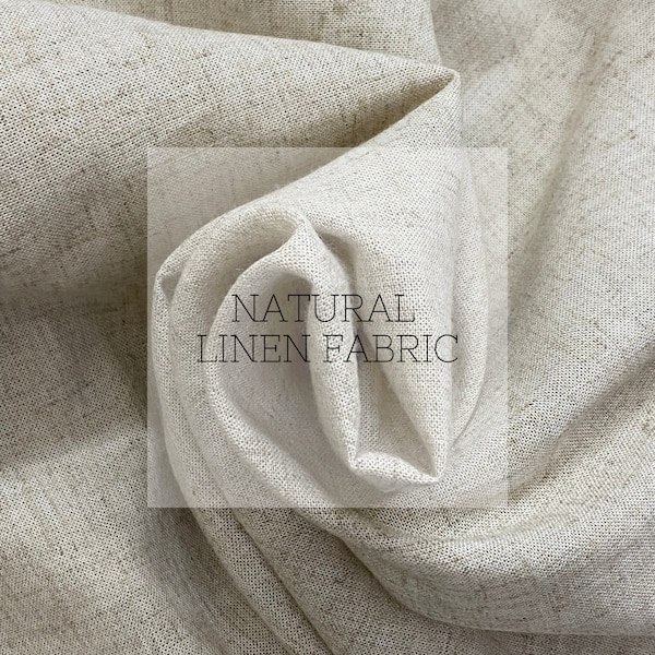Natural Linen Fabric - Etsy