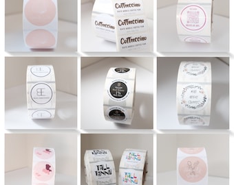 CUSTOM Stickers Roll, Custom Logo Stickers, Custom Label Roll ...