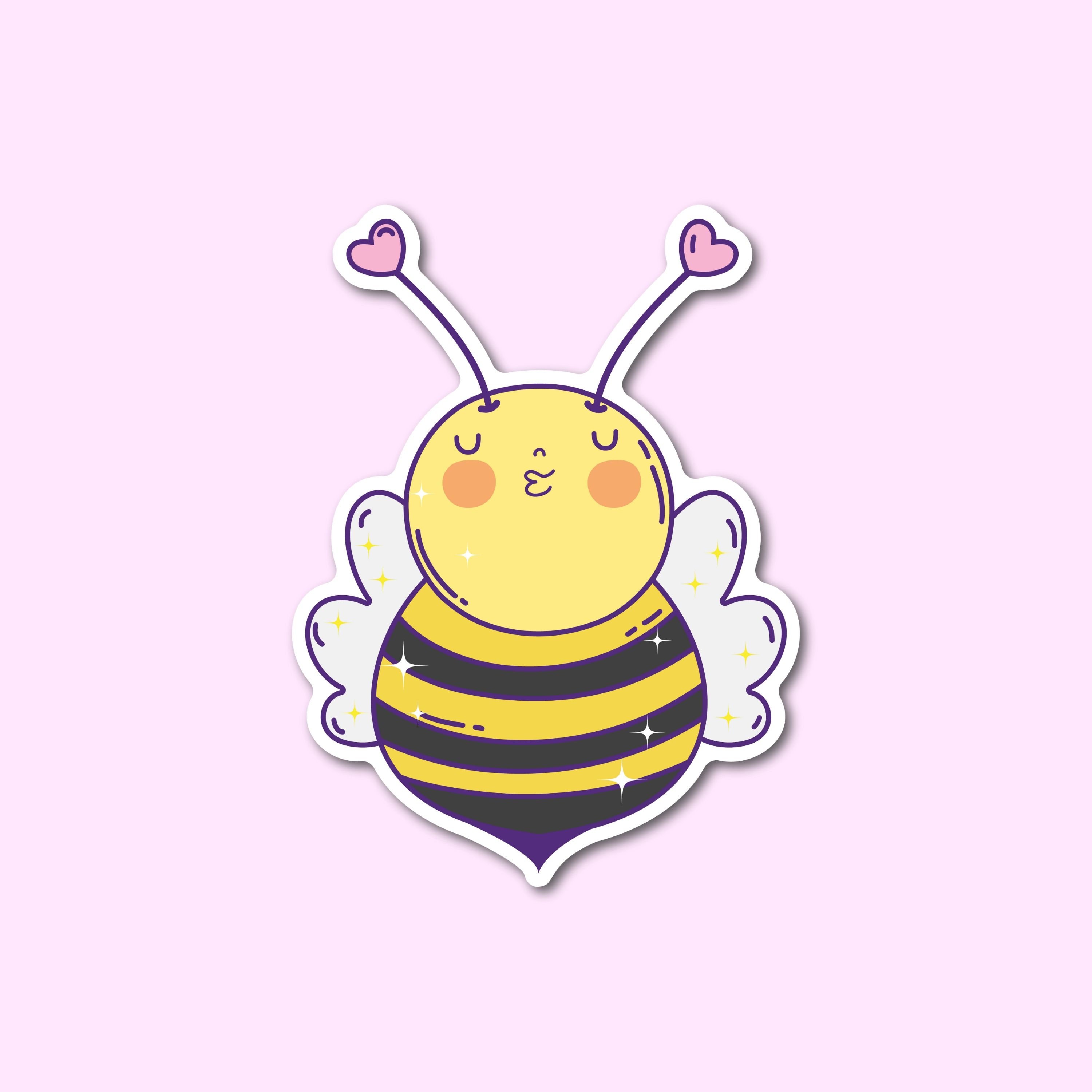 Cute Bee Sticker | Etsy
