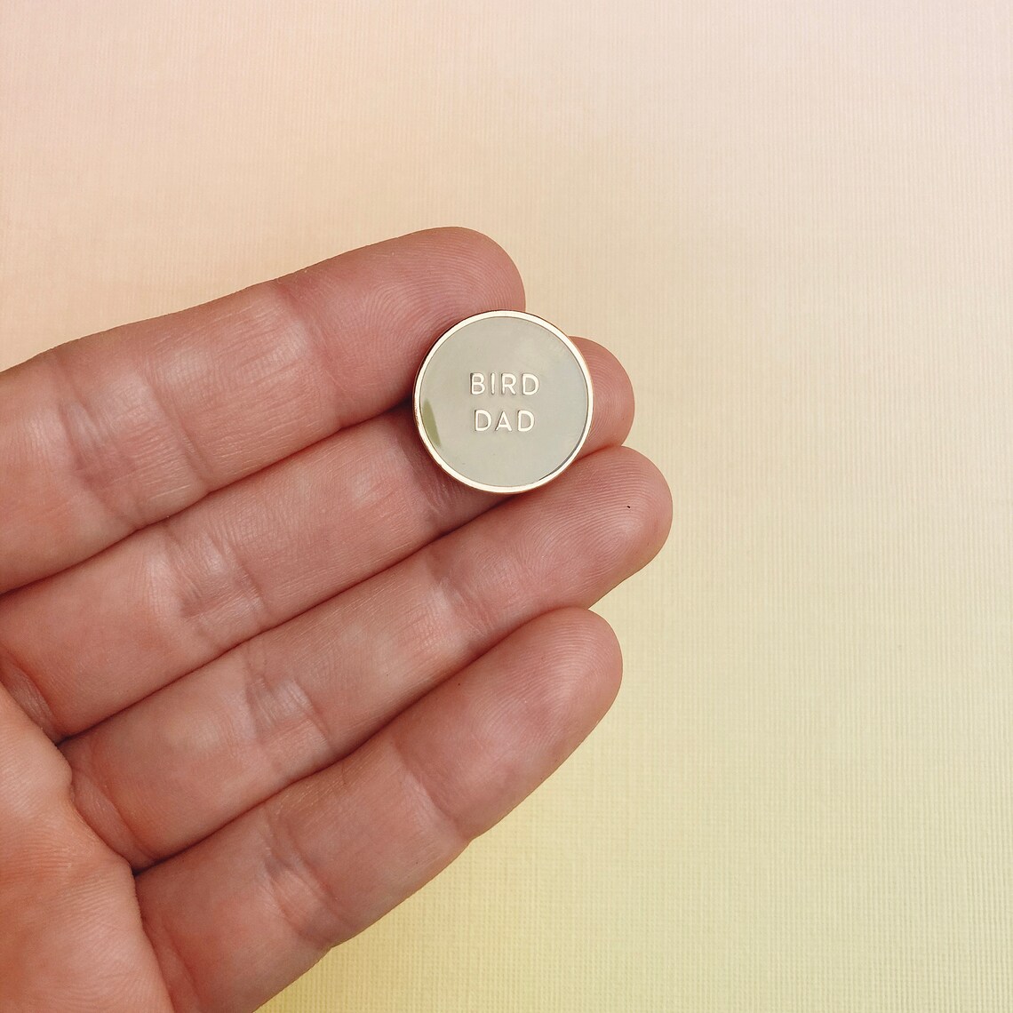 Bird Dad Premium Enamel Pin Olive Green | Etsy