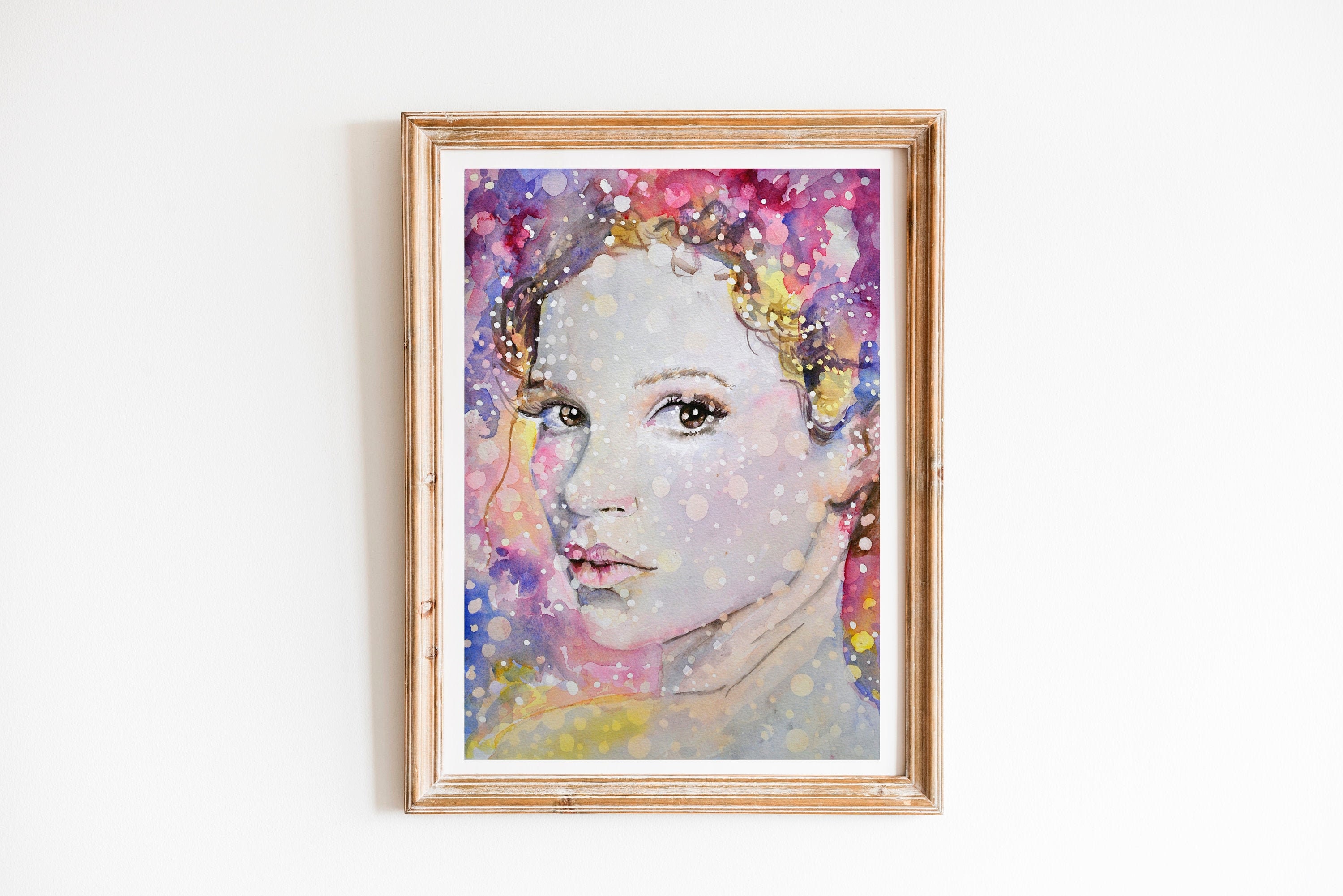 Goddess Hestia Watercolour Art Print, Spiritual Painting, Colourful ...