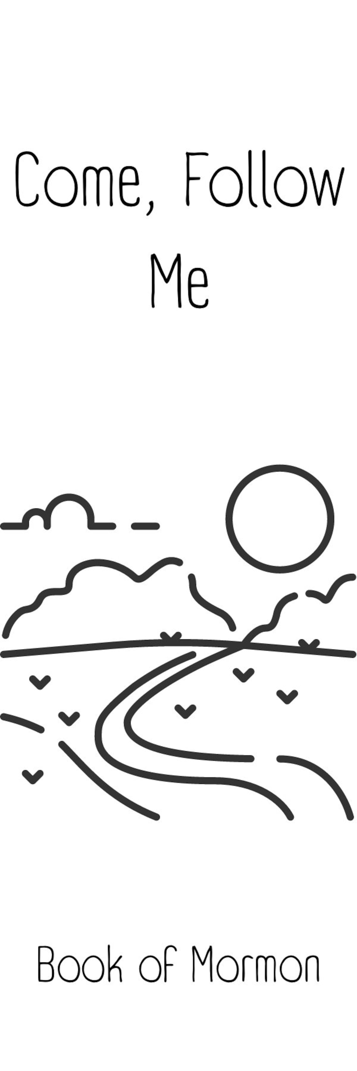 Printable Come, Follow Me Bookmarks assorted Designs Book of Mormon ...