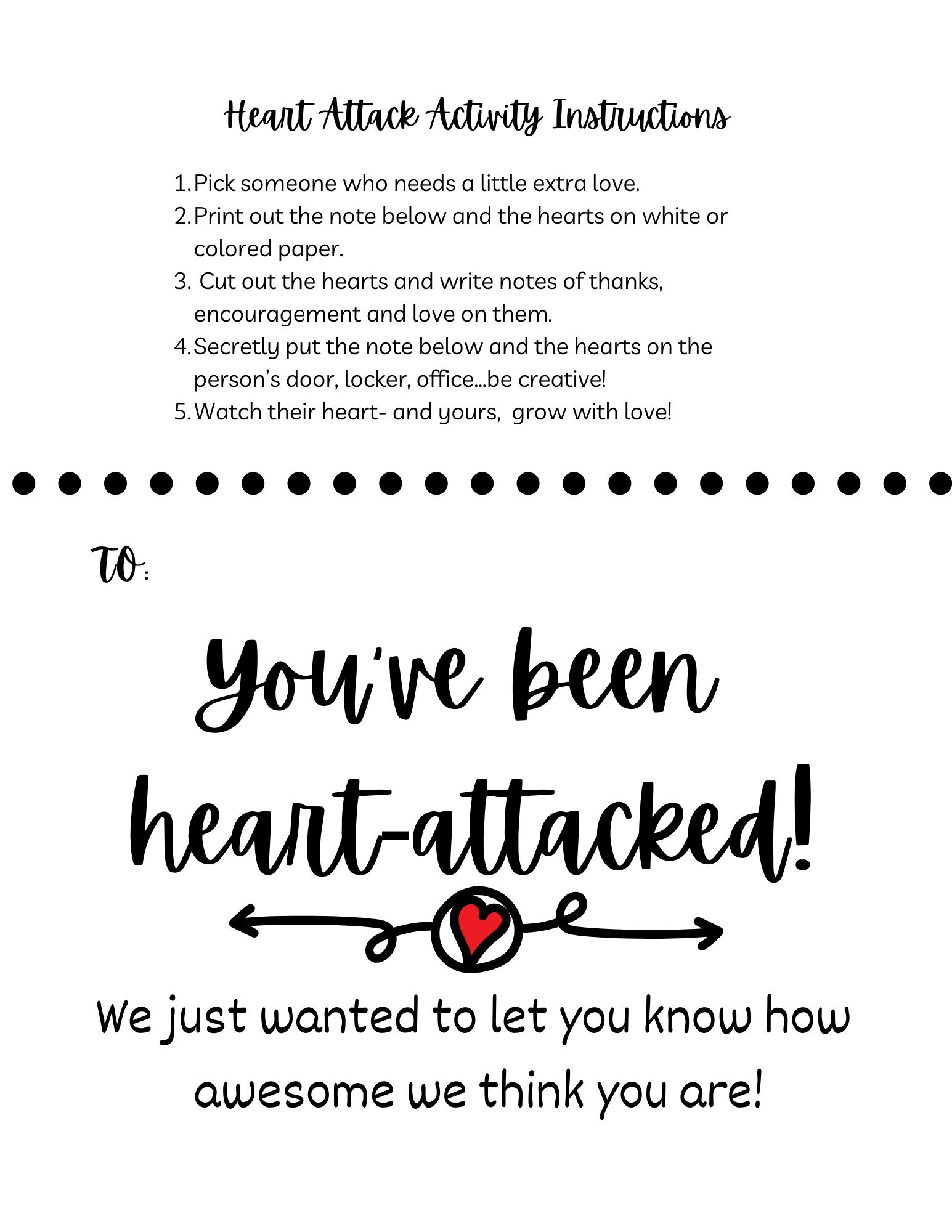 Heart Attack Activity for Children and Youth. - Etsy