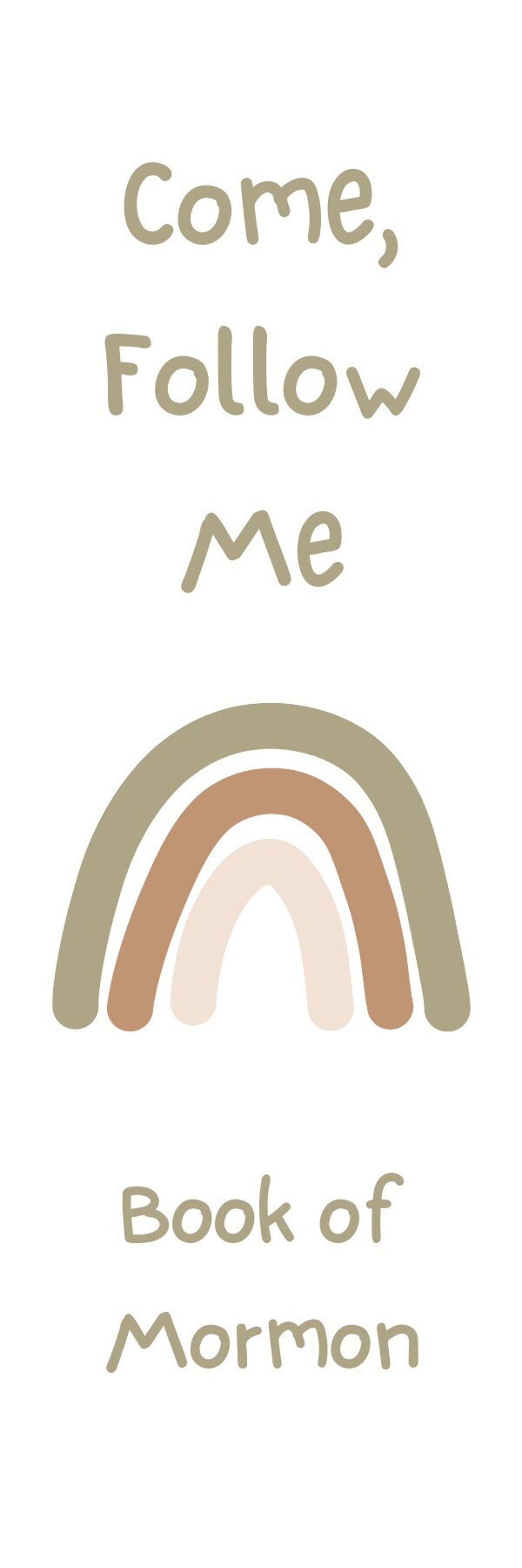 Printable Come, Follow Me Bookmarks assorted Designs Book of Mormon ...