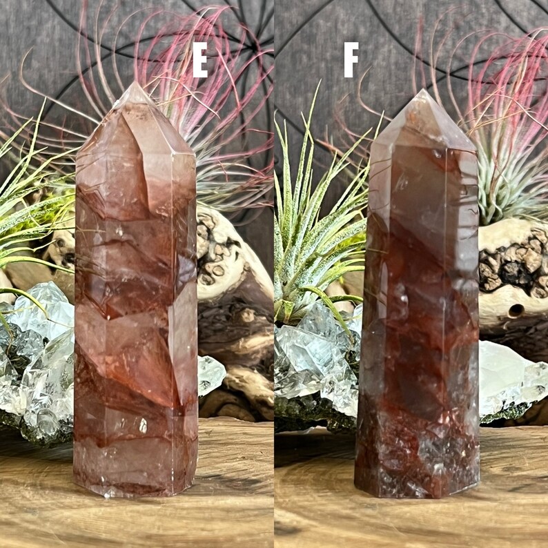 Red Healer Towers Red Hematoid Points Fire Quartz Points - Etsy