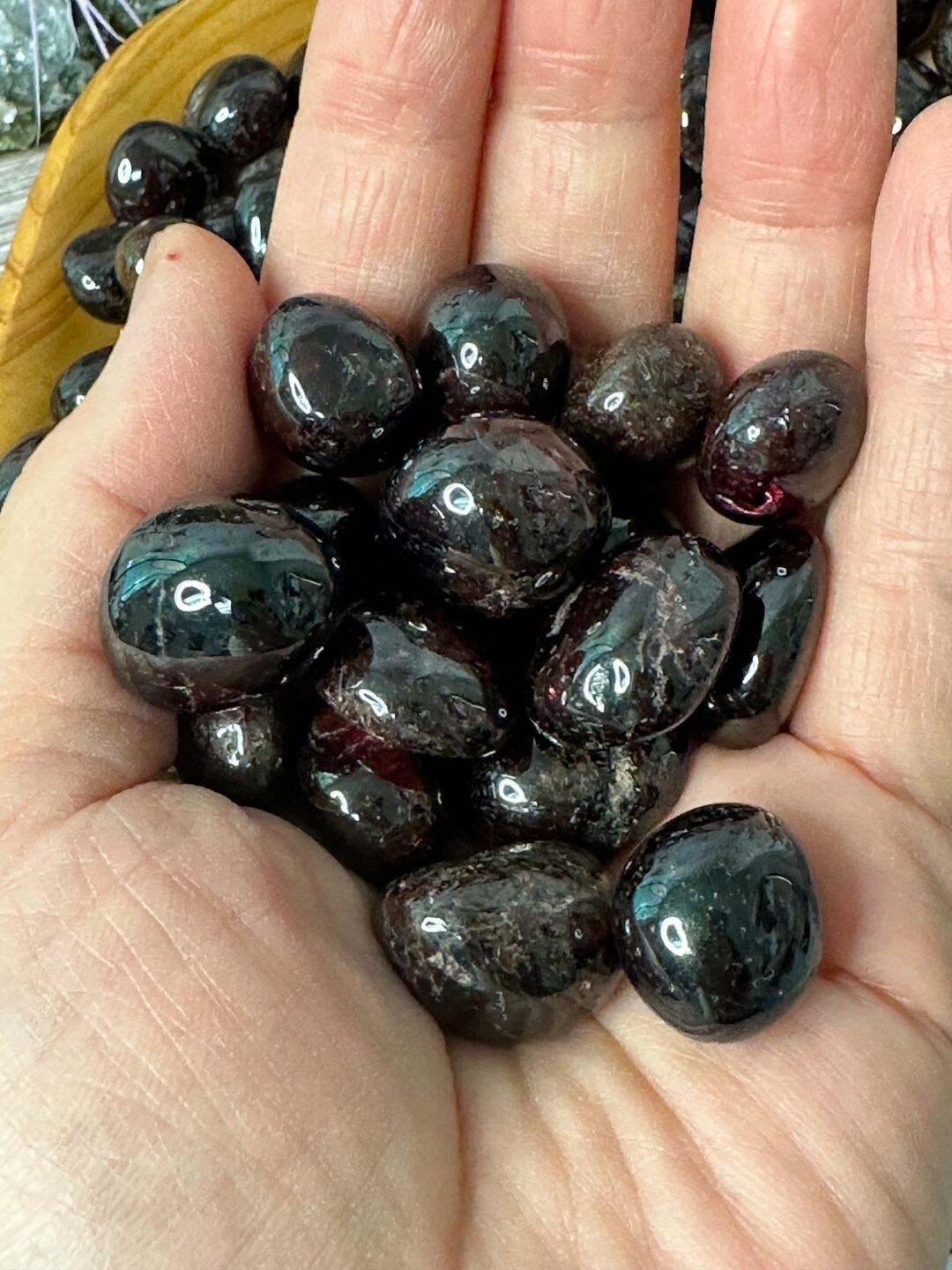 Red Garnet Tumbled Stones, Chakras, Reiki, Healing - Etsy