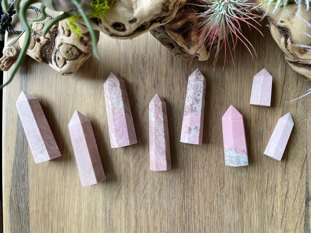 Genuine Peruvian Rose Grey Tower, Rose Grey Point, All Chakras - Etsy
