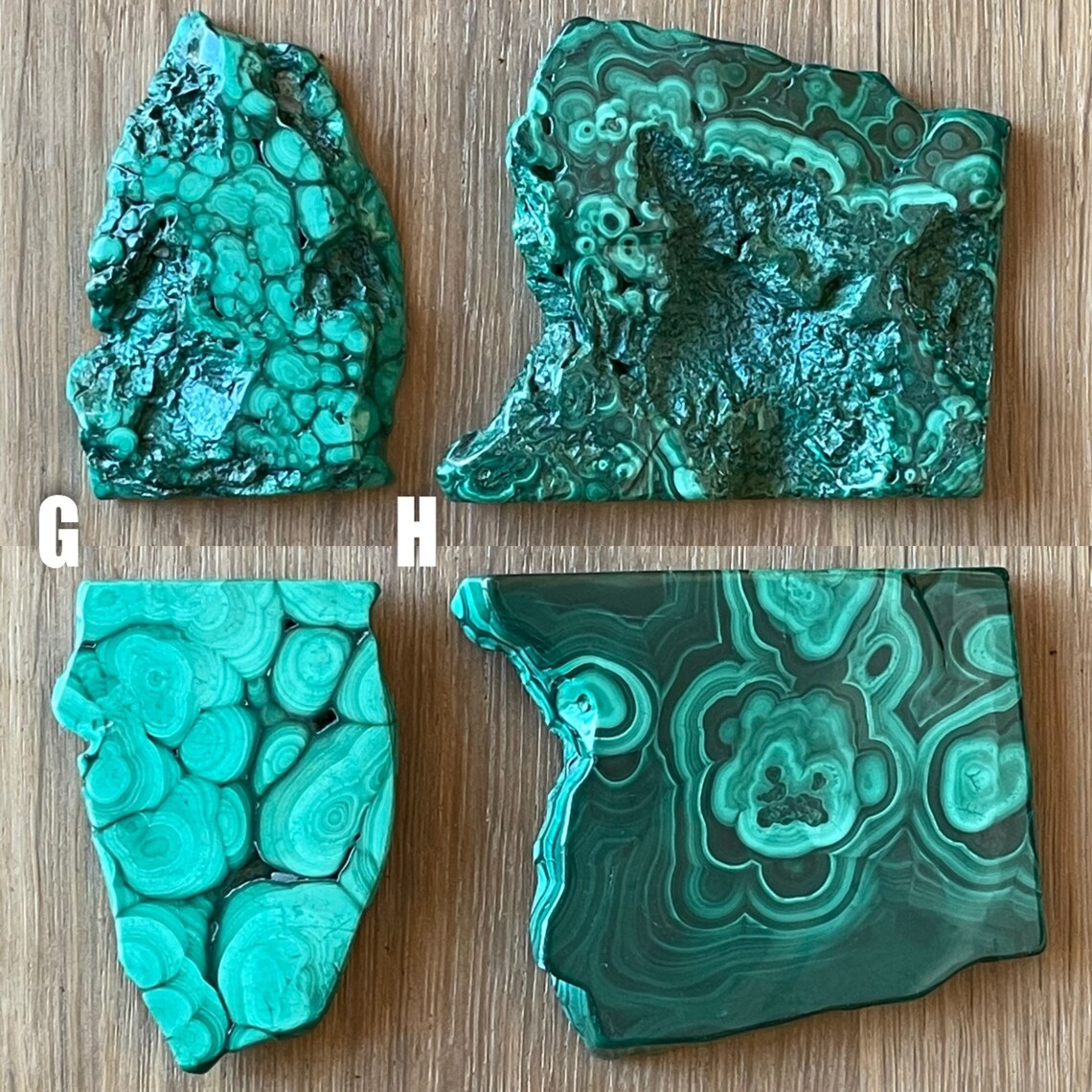 Genuine Malachite Slices, Malachite Slabs - Etsy
