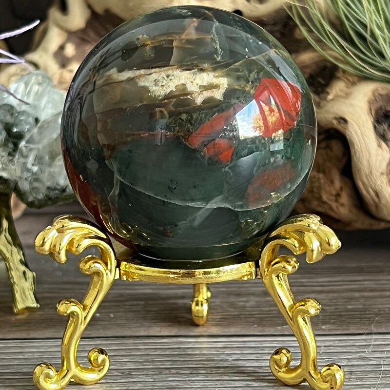 Bloodstone Sphere - Etsy