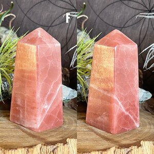 Natural Rose Calcite Towers. Healing, Reiki, Chakras - Etsy