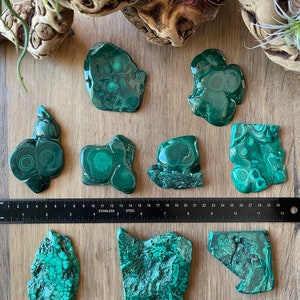 Genuine Malachite Slices, Malachite Slabs - Etsy