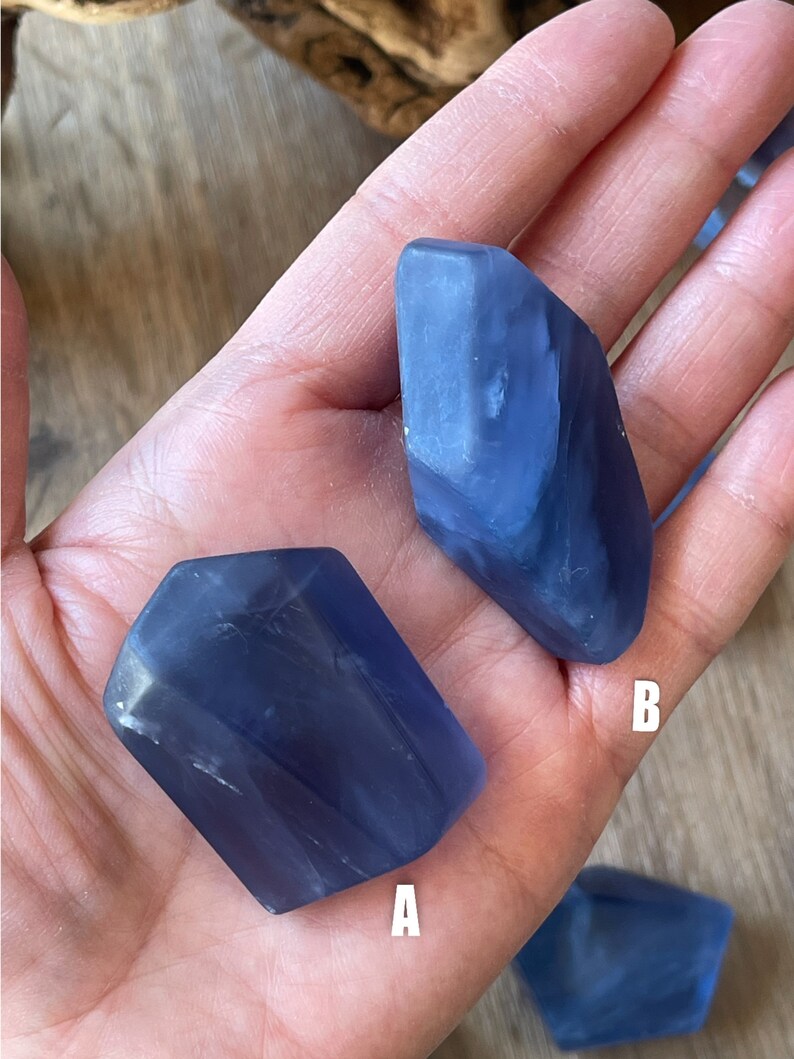 RARE ALL Natural Blue Fluorite With Traces of Yttrium Iron - Etsy