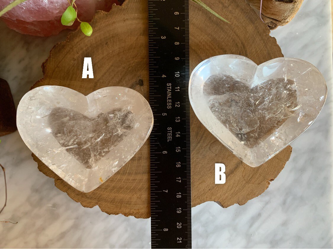 Natural Small Clear Quartz Dishes/bowls Amplifying Crystal - Etsy UK