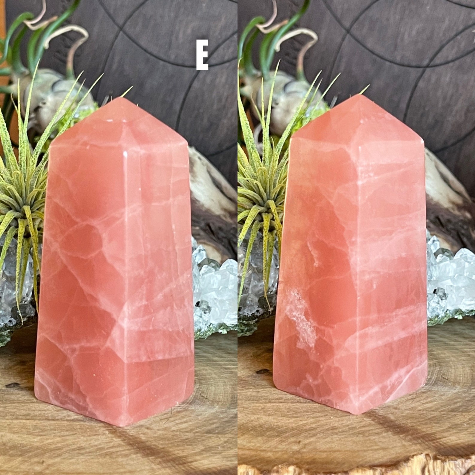 Natural Rose Calcite Towers. Healing Reiki Chakras - Etsy