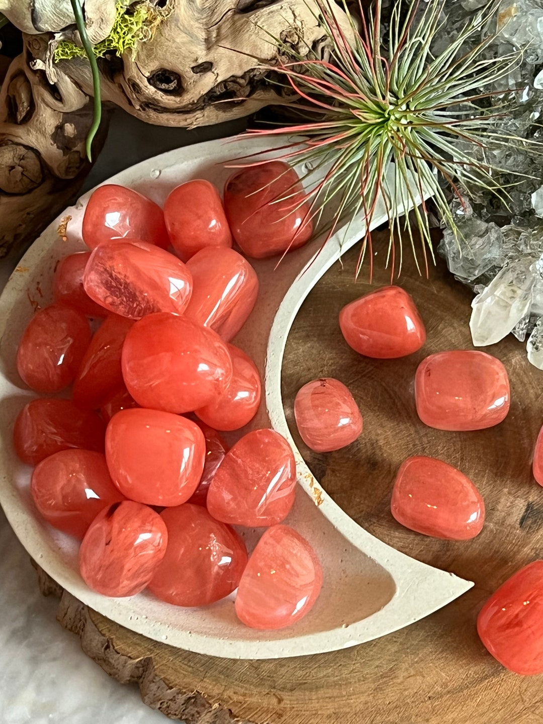 Cherry Quartz Tumbled Stones (man Made Quartz) , Chakras, Reiki ...