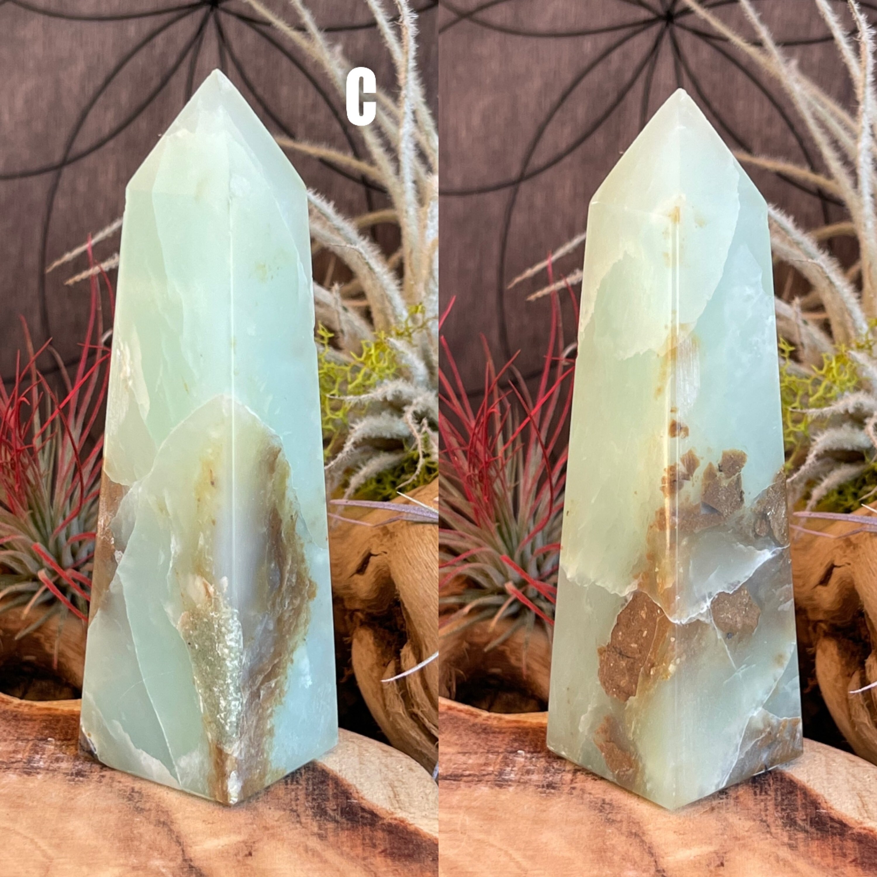 Blue Opal Obelisk , Healing Tower, Reiki, Chakras - Etsy