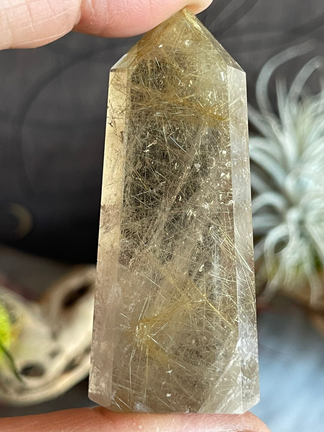 Genuine Gold Rutilated Quarts Point, Healing, Reiki - Etsy