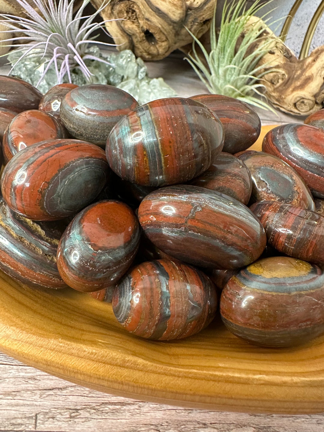 Red Tiger Iron Tumbled Stone - Etsy