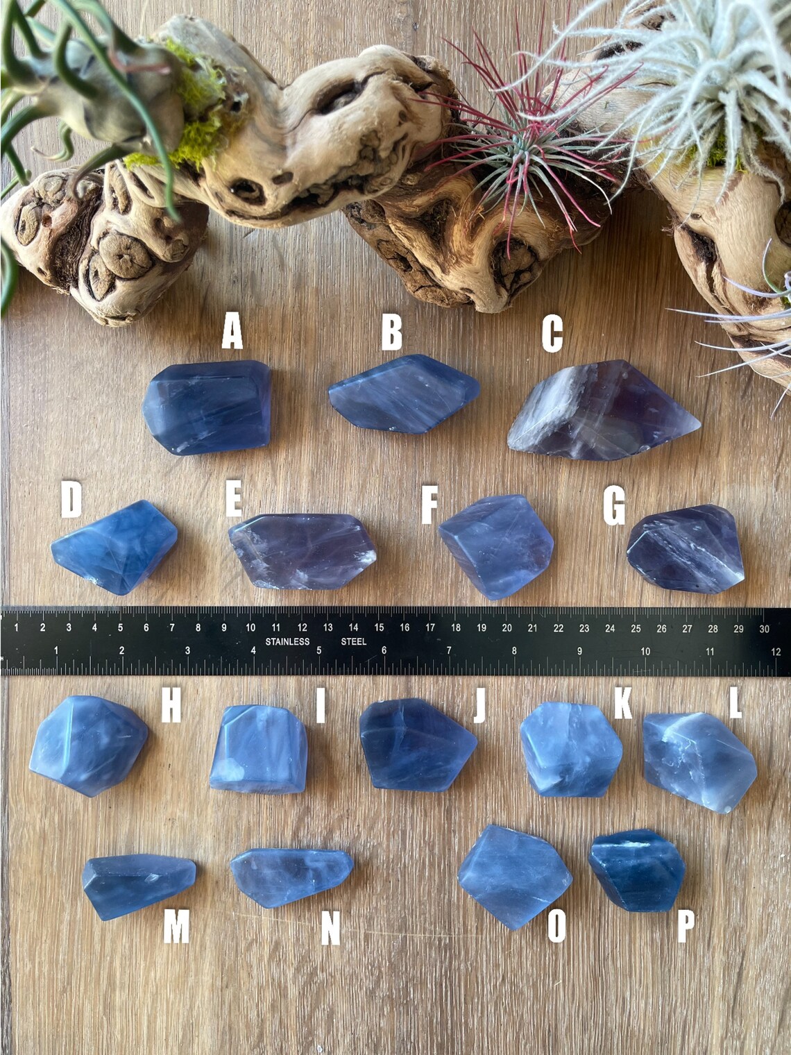 RARE ALL Natural Blue Fluorite With Traces of Yttrium Iron - Etsy